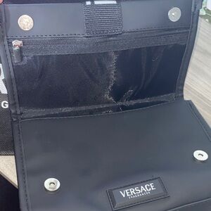 Versace | Bags | Versace Fragrances Black Travel Toiletry Bag Nwot ...